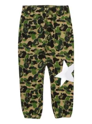A BATHING APE Abc Camo Sweatpant - Green