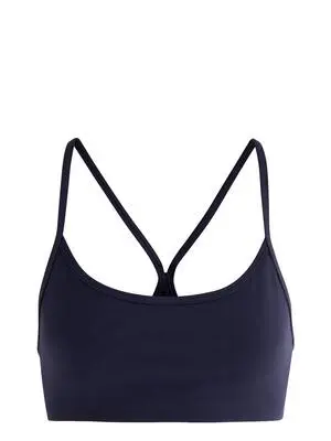 Vuori All The Feels Stretch-nylon Soft-cup Bra Navy