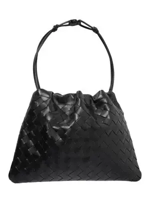 Bottega Veneta Intrecciato Leather Clutch - Black