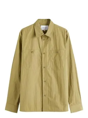 Norse Projects Silas Tech Poplin Shirt 2.0 - Moss Green