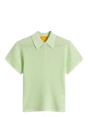 Guest In Residence Shrunken Cashmere Polo - Mint