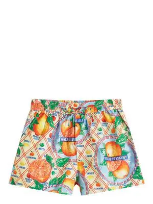 DAMSON MADDER Printed Pull-on Shorts - Multi