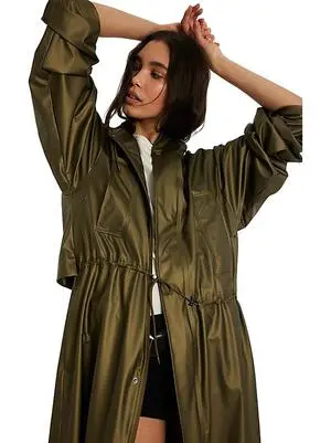 Rains RAINS Longest W3 Waterproof Rain Jacket Revel