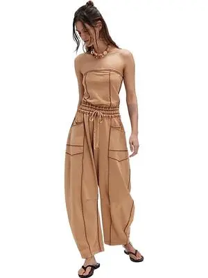 Free People FP One Kaiden One-Piece Russet Acorn Combo