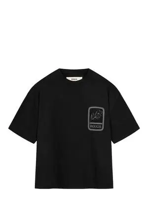 ROUGH. Emblem T-shirt - Black