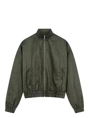 ROUGH. High-neck Track Jacket - Green