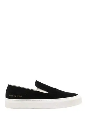 COMMON PROJECTS Suede Slip-on Sneakers - Black