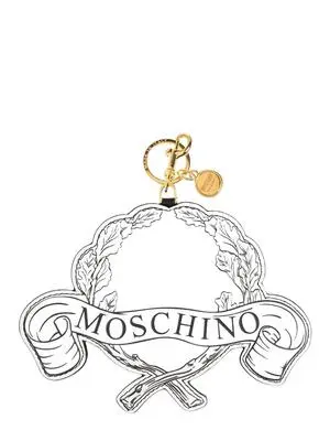 Moschino Logo-print Keychain - White