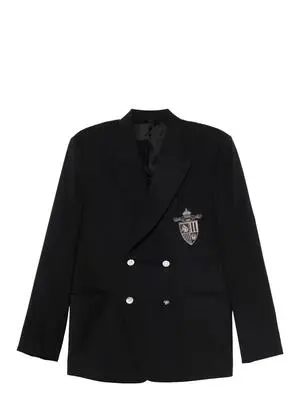 Fendi Patch-detail Blazer - Blue