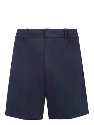 Emporio Armani Logo-appliqué Shorts - Blue