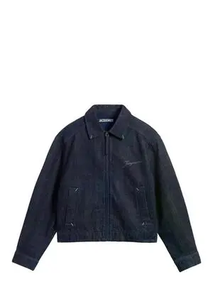 Jacquemus Canevas-de-nîmes Jacket - Blue