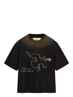 ROUGH. Rusty Bird T-shirt - Black