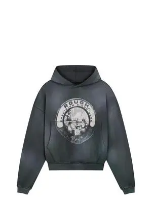 ROUGH. Graphic-print Hoodie - Grey