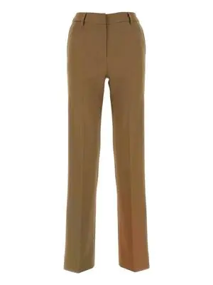 PT TORINO Wool-blend Trousers - Brown