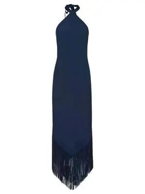 TALLER MARMO Nina Halterneck Dress - Blue