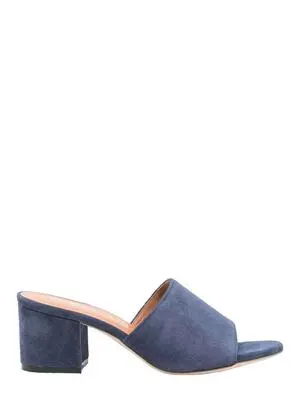 VIA ROMA 15 60mm Suede Sandals - Blue