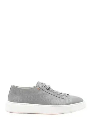Santoni Leather Sneakers - Grey