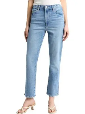 Paige PAIGE Billy Straight Leg Ankle Jeans Leela Distressed