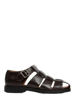 ANTHONY VEER Anthony Veer Mariner Fisherman Sandal Chestnut Grain Brown