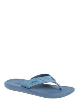 Olukai OluKai Ki Flip Flop Blissful Blue / Blue Fog