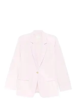 FORTE_FORTE Notched-lapels Blazer - Pink