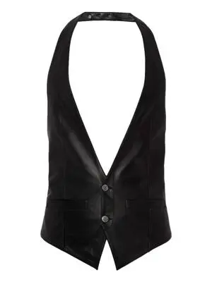 Dsquared2 Buttoned Sleeveless Top - Black