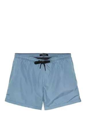 Tagliatore Patch-pocket Swim Shorts - Blue