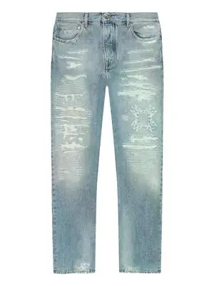 Amiri Distressed-effect Jeans - Blue