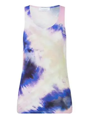 Rabanne Tie-dye Tank Top - Purple