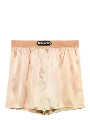 TOM FORD Satin Boxer Shorts - Neutrals