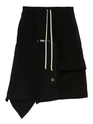 Rick Owens Wool Mini Skirt - Black