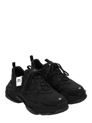 Balenciaga Triple S Sporty Sneakers - Black