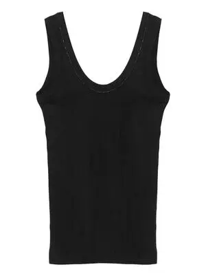 Brunello Cucinelli Ribbed Tank Top - Black