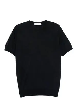 LARDINI Fine-knit T-shirt - Blue