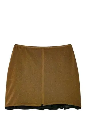 Eckhaus Latta Veil Skirt - Brown