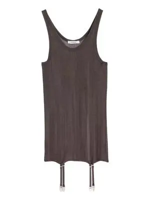 LEMAIRE Suspenders Tank Top - Brown
