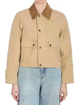 Burberry Cropped Jacket - Neutrals