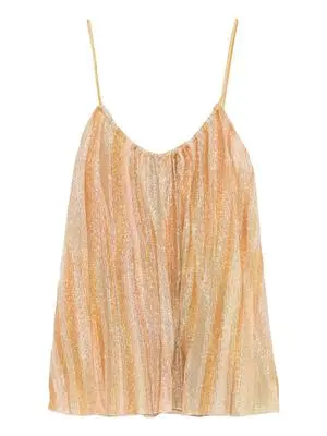 FORTE_FORTE Striped Top - Orange
