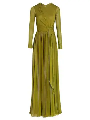 Giambattista Valli Draped Maxi Dress - Green