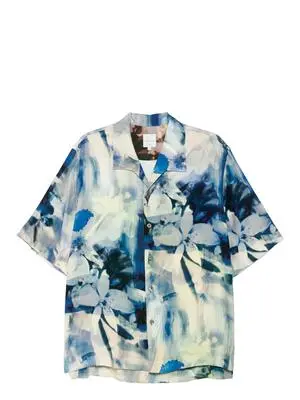 Paul Smith Painted Photograph Shirt - Blue