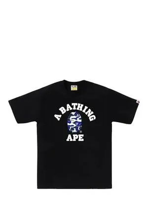A BATHING APE College C Tee Shirt - Black