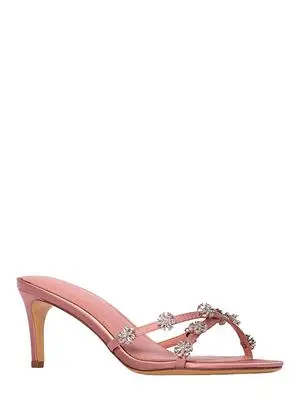 BLACK SUEDE STUDIO Daisy Embellished Sandals - Rose