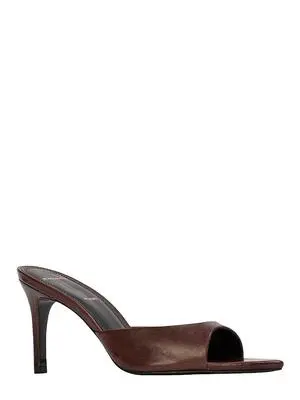 BLACK SUEDE STUDIO Brea Patent Leather High Heel Sandals - Cappucino