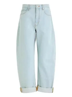 FRAME Frame The Bubble Barrel-Leg Jeans Light Blue
