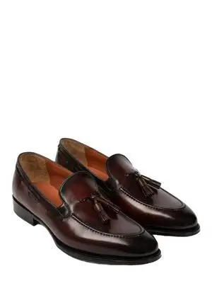 ANTHONY VEER Camden Tassel Loafer - Cafe Noir Brown
