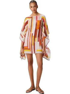 Missoni Short Printed Silk Kaftan - Multicoloured