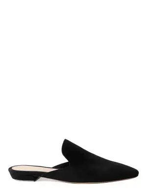GIANVITO ROSSI Gianvito Rossi Raja Suede Slippers Black