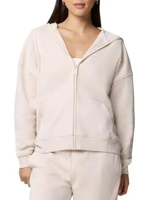 FLORENCE BY MILLS Oversized Zip-up Hoodie - Quartz