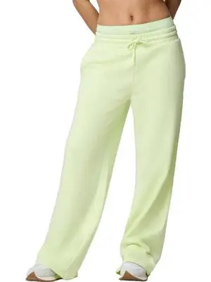FLORENCE BY MILLS Cozy Crush Wide Leg Sweatpants - Citrine