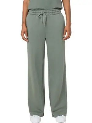 FLORENCE BY MILLS Cozy Crush Wide Leg Sweatpants - Laurel Wreath